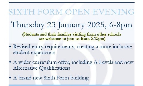 William Farr C of E Comprehensive School - Sixth Form Open Evening